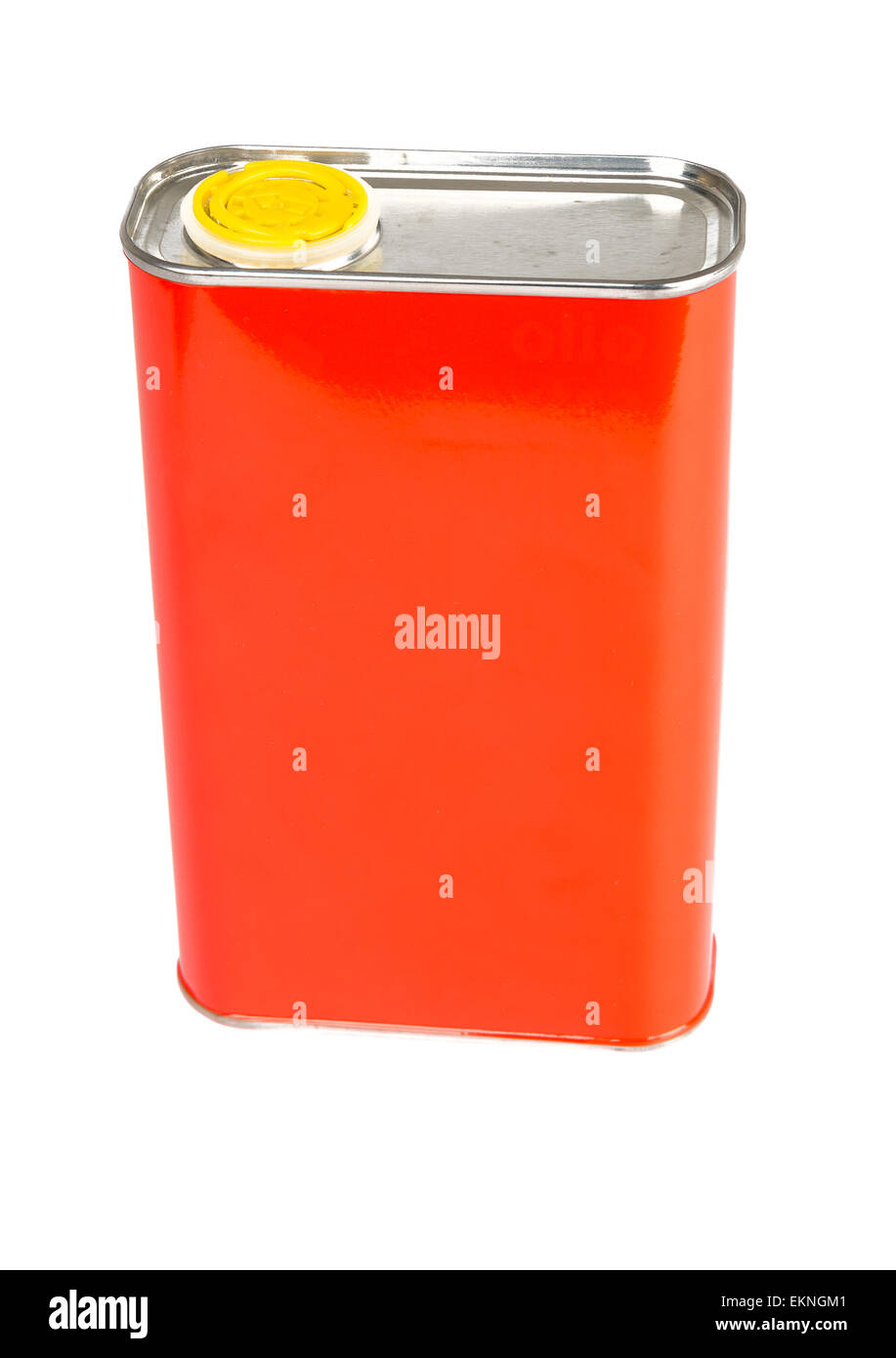 Red Oil can isolated on white Stock Photo - Alamy