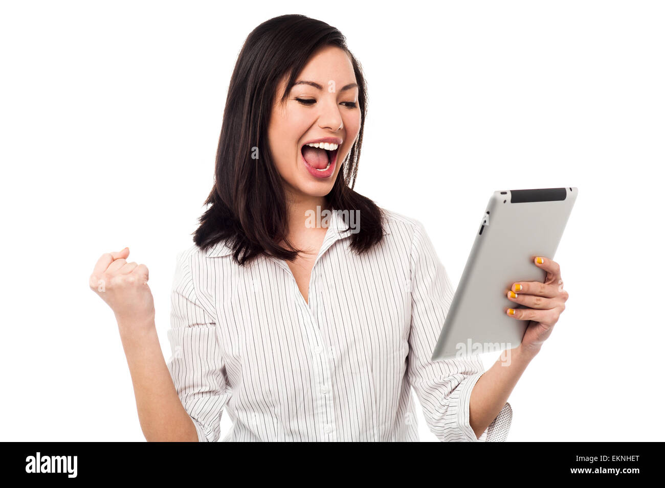 Yes, I won the game. Yippee! Stock Photo - Alamy