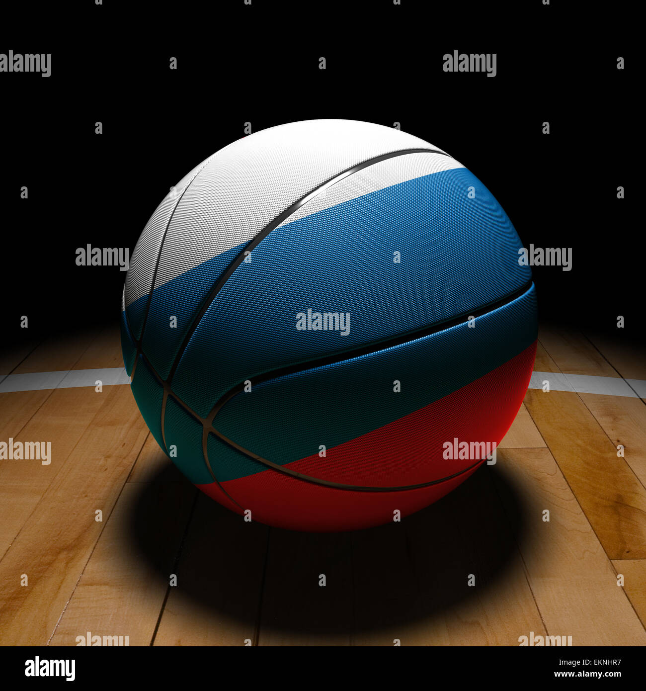 Russian Basket Ball with Dramatic Light Stock Photo - Alamy