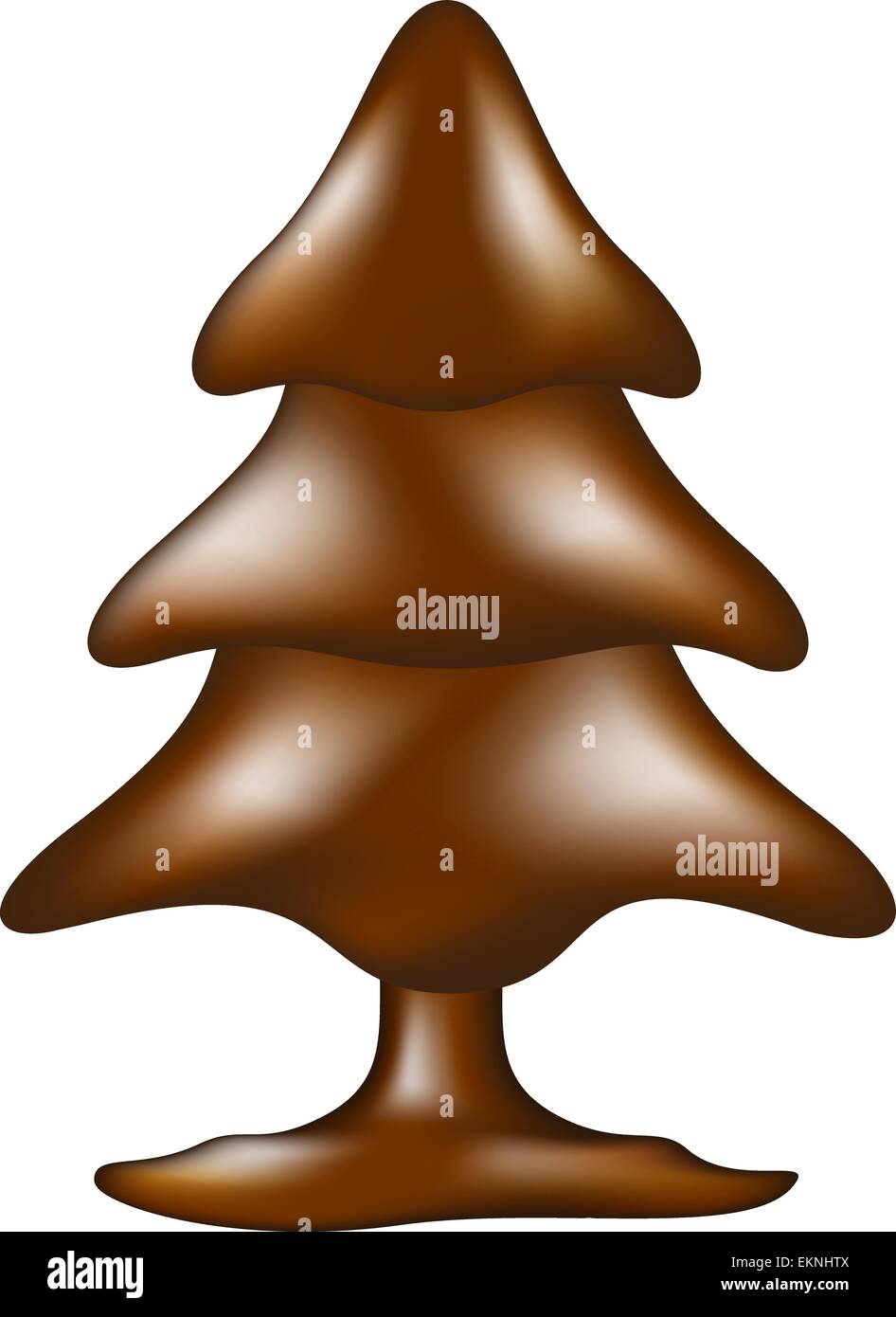 Chocolate tree in dark brown design Stock Vector Image & Art - Alamy