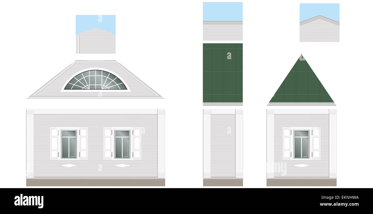 Building facade parts Stock Photo - Alamy