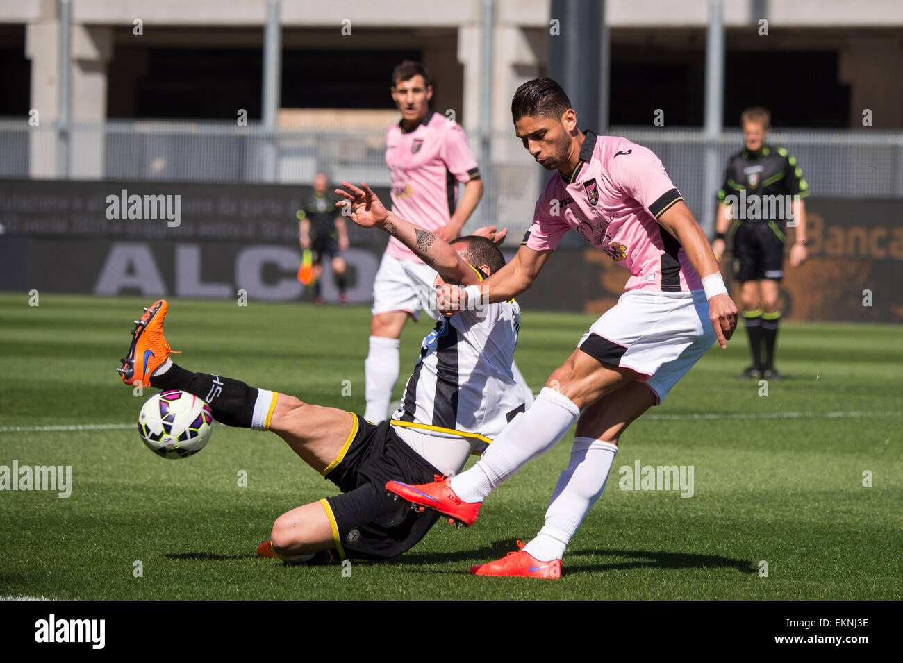 Udine, Italy. 12th Apr, 2015. Achraf Lazaar (Palermo) Football/Soccer ...