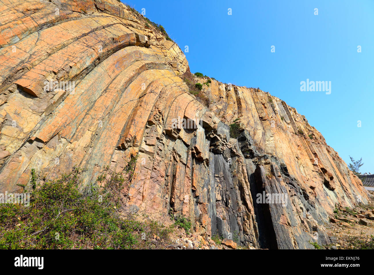 Hexagonal volcanic column hi-res stock photography and images - Alamy