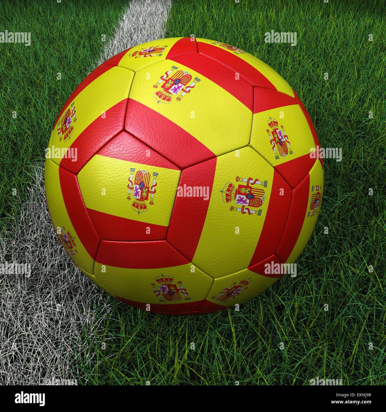 Spanish flag on soccer ball hi-res stock photography and images - Alamy