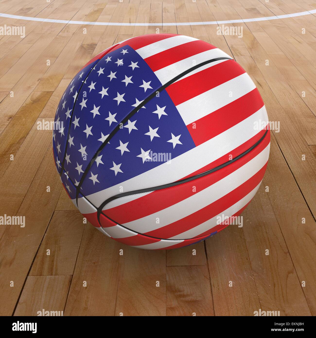 3d ball usa flag hi-res stock photography and images - Alamy