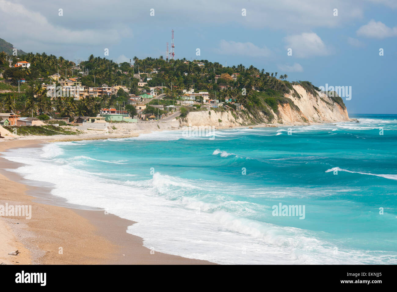 Dominikanische Republik, Südwesten, Halbinsel Baoruco, Strand beim Dorf ...