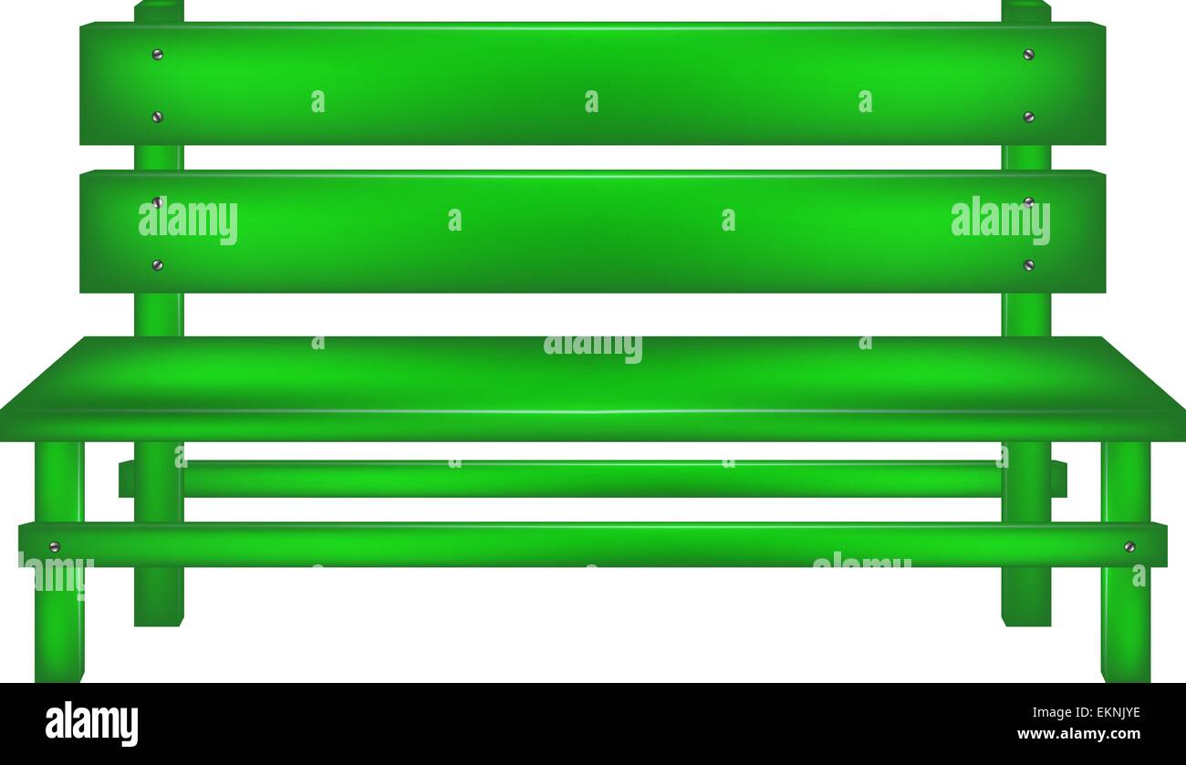 Rural bench in green design Stock Vector Image & Art - Alamy