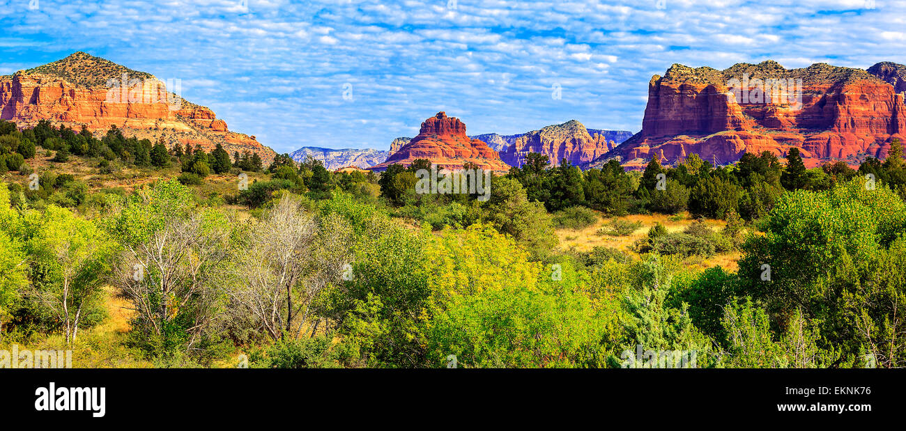 Panoramic view of famous red rock Stock Photo - Alamy