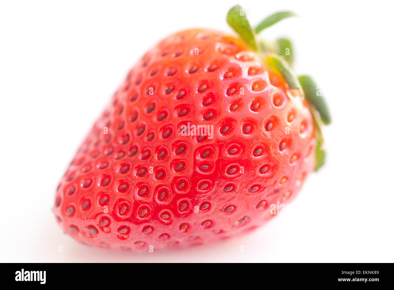 big red strawberry isolated on white Stock Photo - Alamy