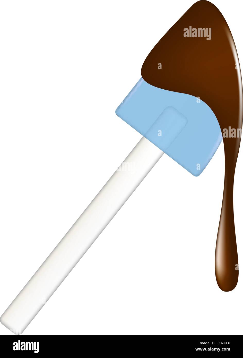 Silicone spatula with chocolate Stock Vector Image & Art - Alamy