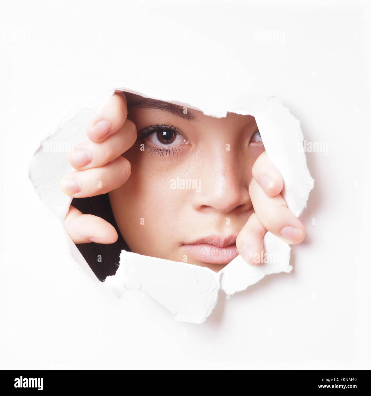 Voyeurism, woman hi-res stock photography and images - Alamy