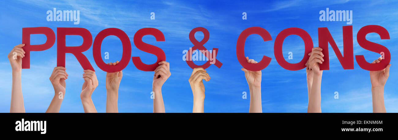 Many Caucasian People And Hands Holding Red Straight Letters Or ...