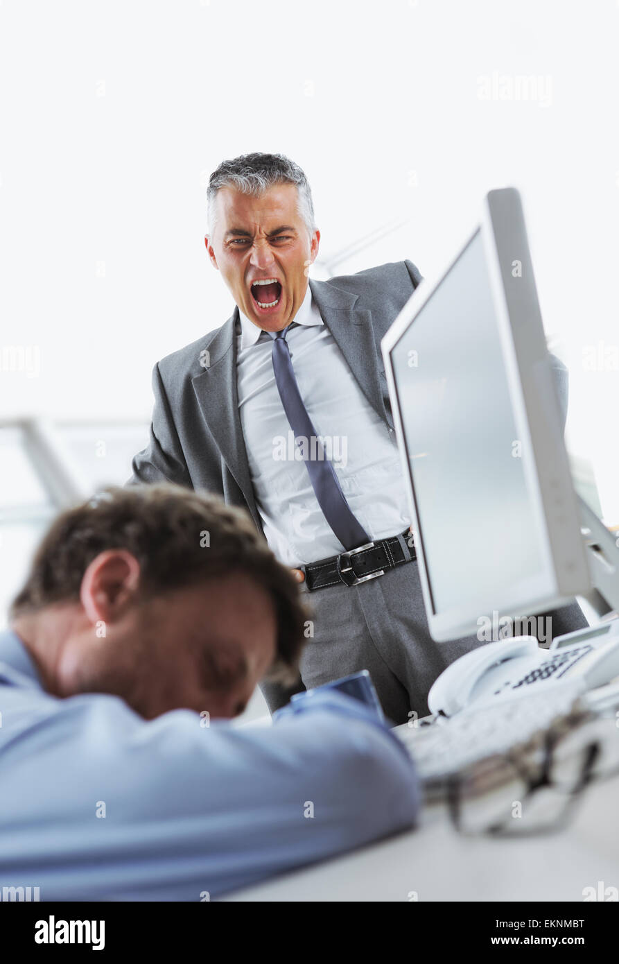 Wake up! You are at work! Stock Photo - Alamy