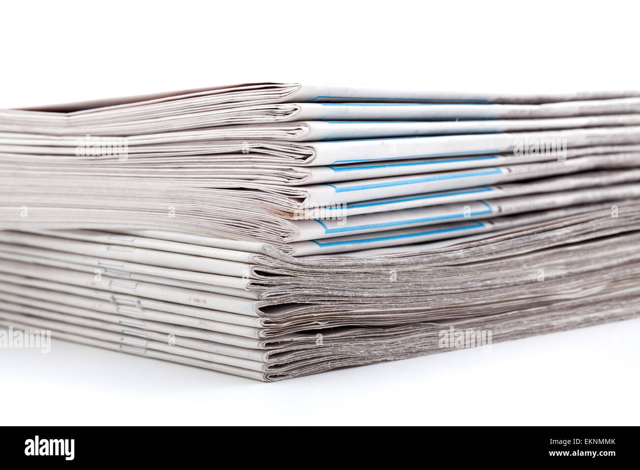 stack of Newspapers Stock Photo - Alamy