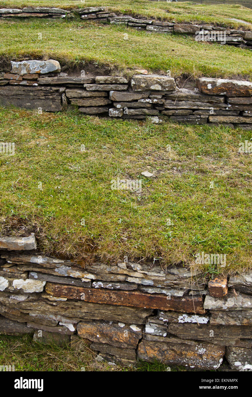 Wideford Hill neolithic chambered cairn, Mainland, Orkney islands ...