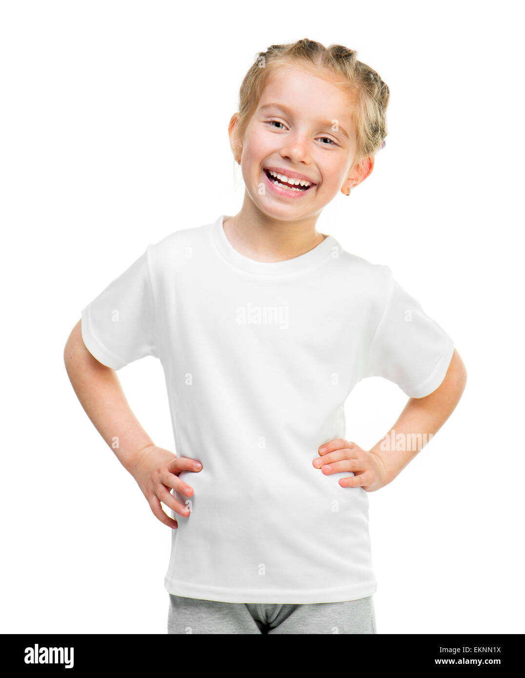 Little Girl In White T-Shirt at Mary Greenwell blog