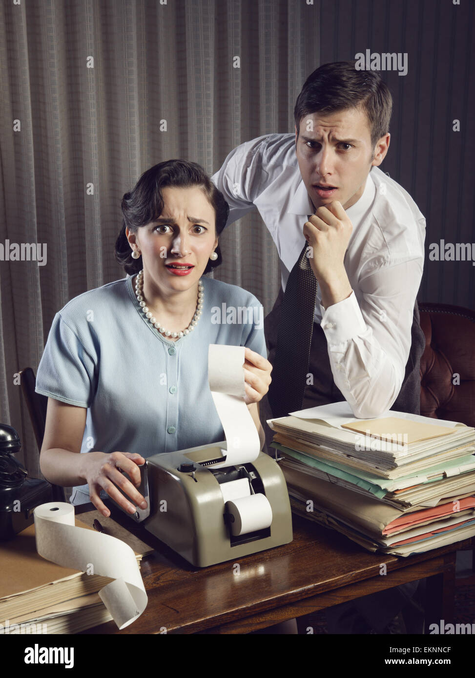 Vintage scared man hi-res stock photography and images - Alamy