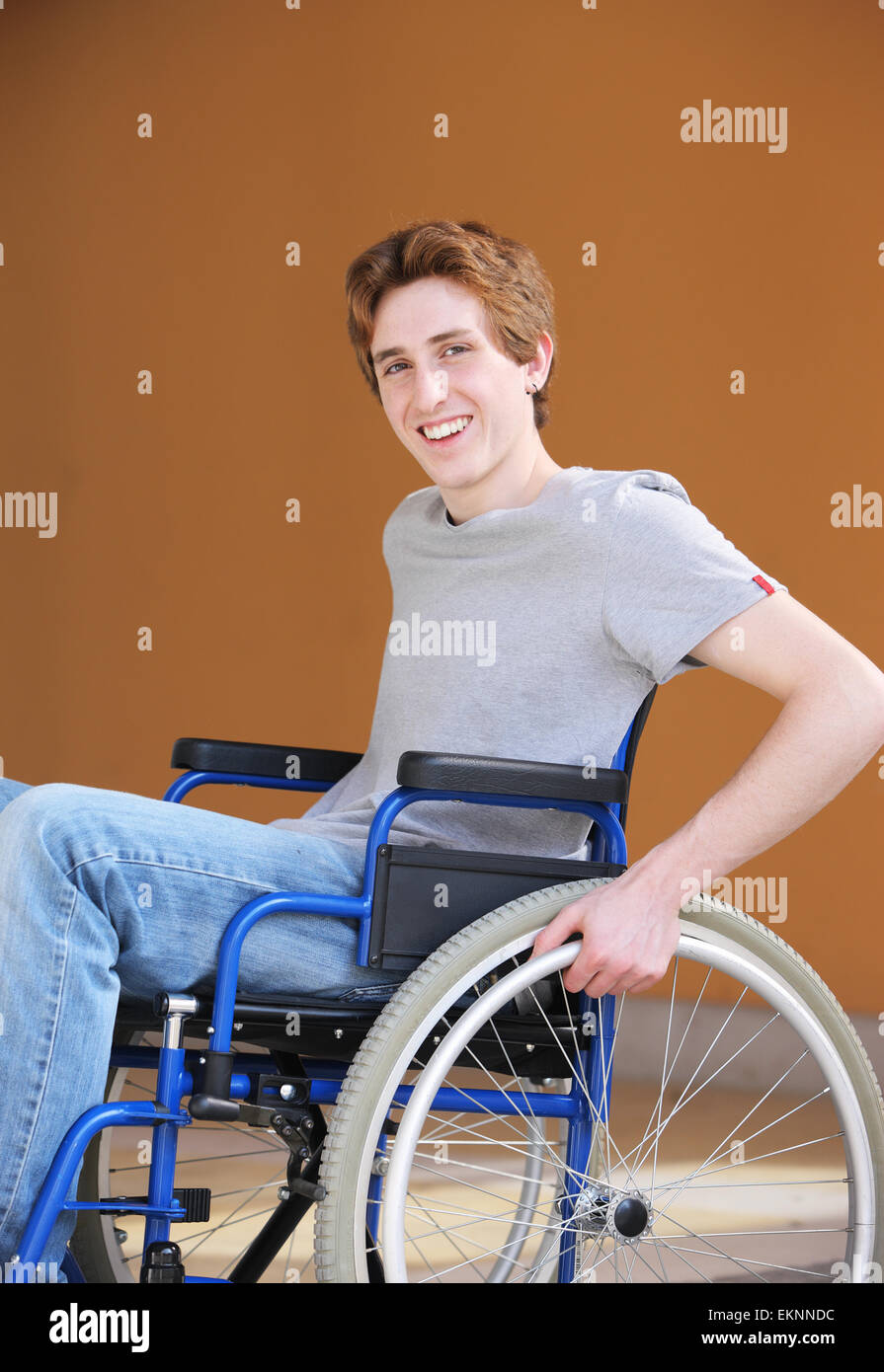 Disabled young man Stock Photo - Alamy