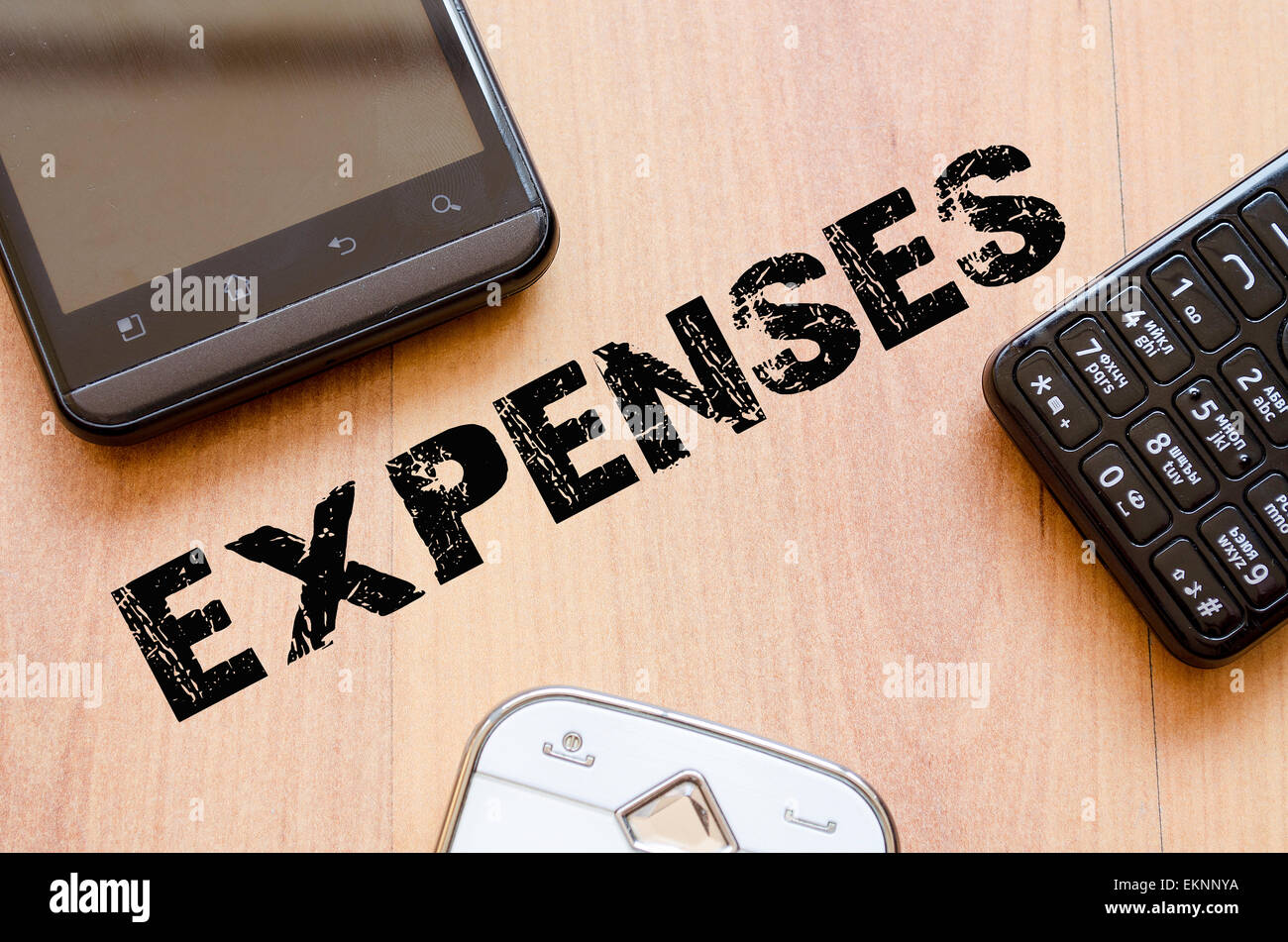 Mobile Telephones Concept - smartphone and old mobile telephone Stock ...