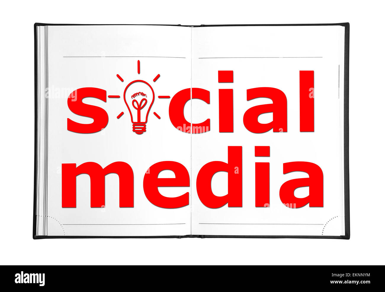 book with social media Stock Photo - Alamy