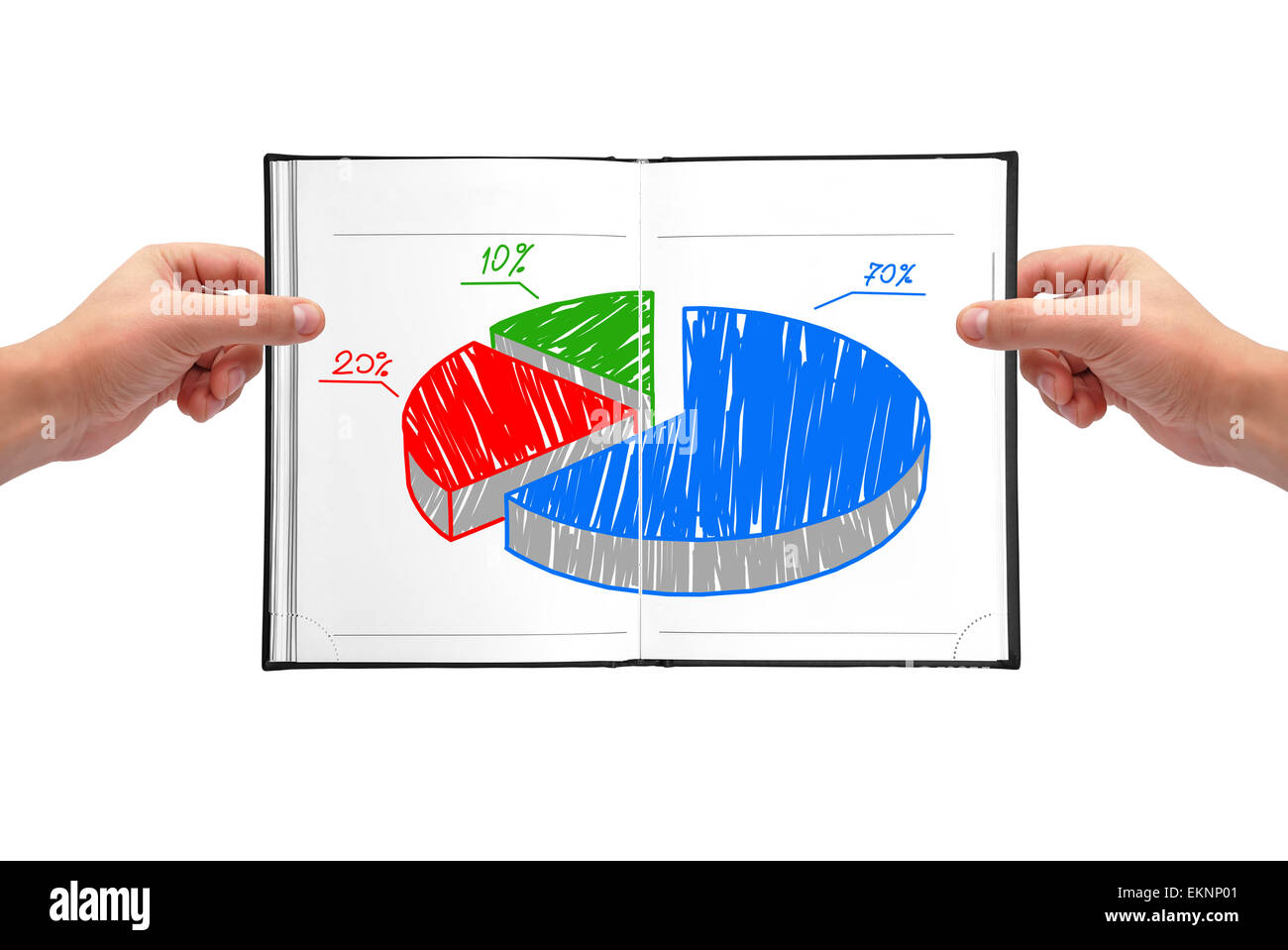 book with graph Stock Photo - Alamy