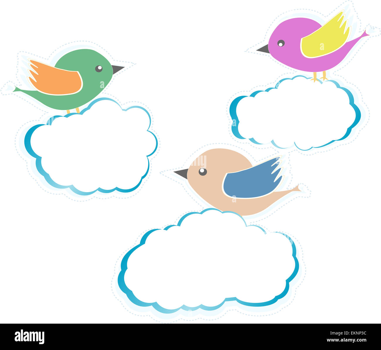 White bird swan seamless Cut Out Stock Images & Pictures - Alamy