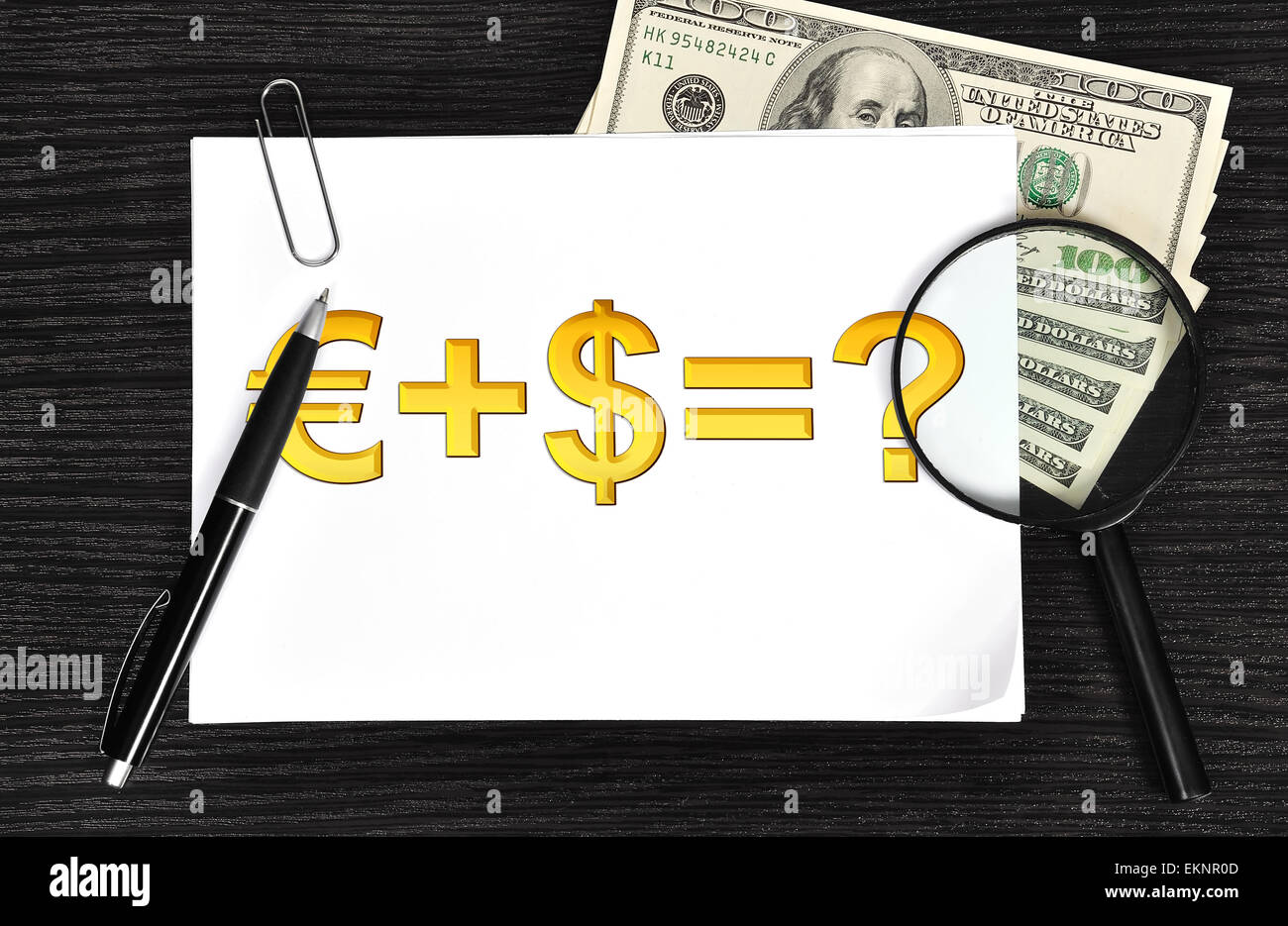 poster with formula Stock Photo - Alamy