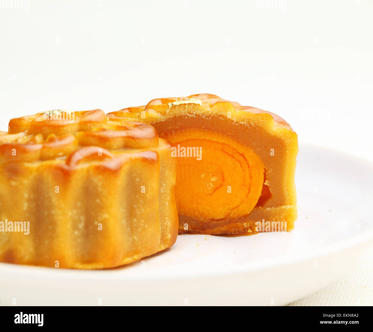 Salted egg moon cake hi-res stock photography and images - Alamy