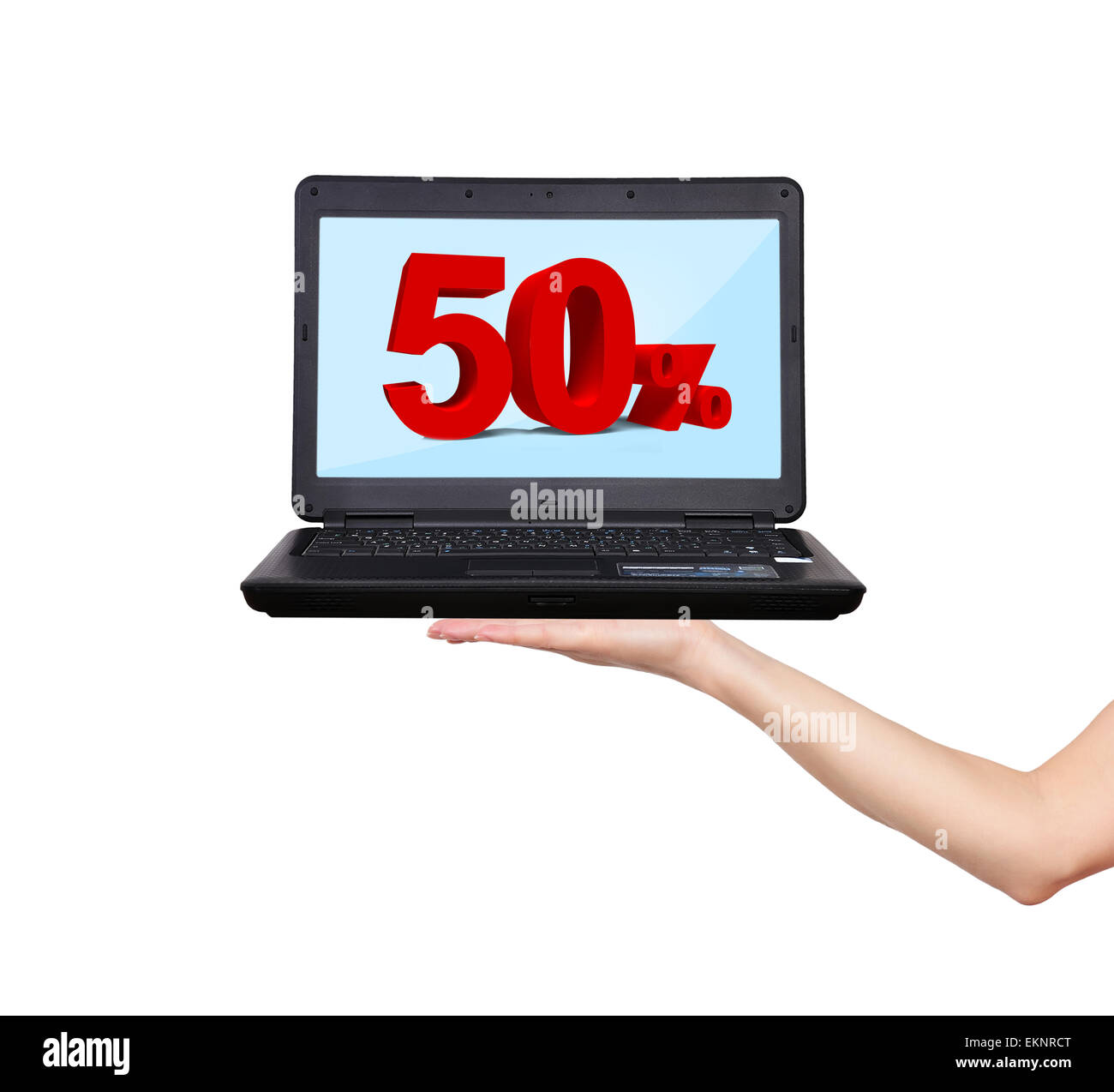 laptop with discount Stock Photo - Alamy