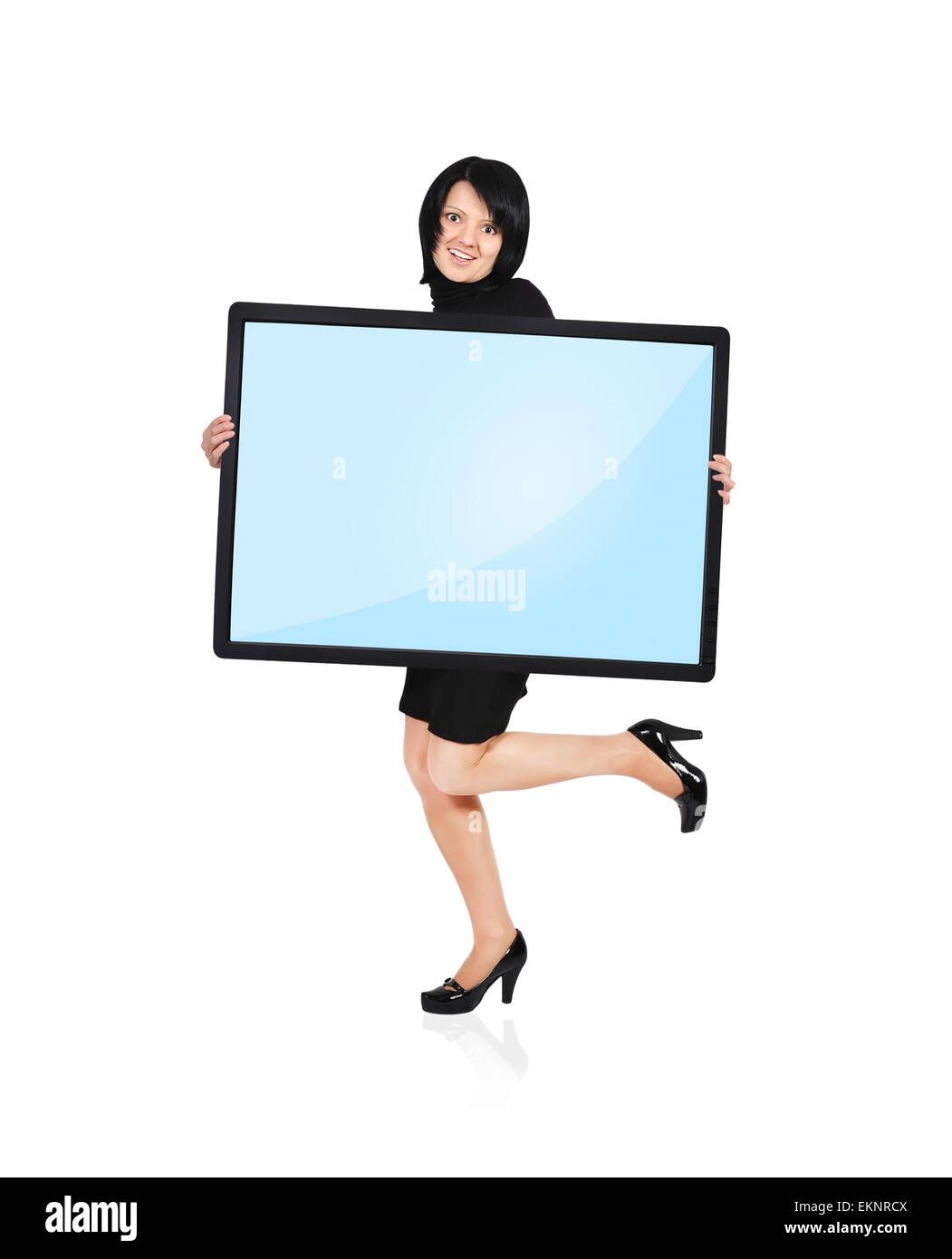 Tv holding screen Cut Out Stock Images & Pictures - Alamy