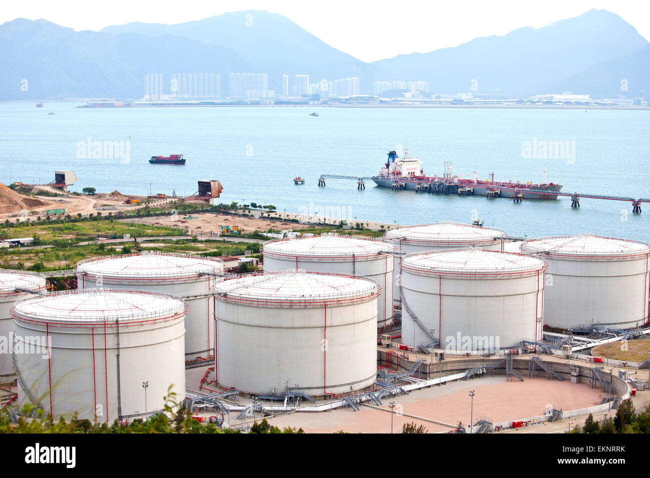Oil tanks at day Stock Photo - Alamy