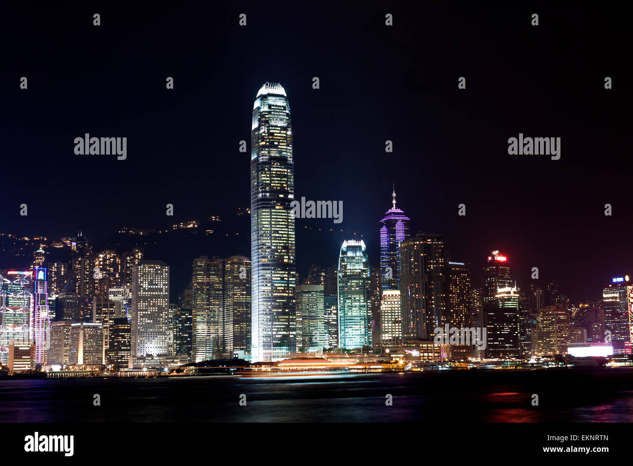 Hong Kong night view Stock Photo - Alamy