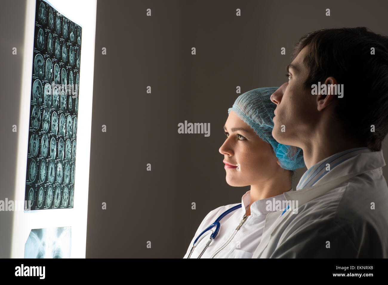 medical colleagues confer near the x-ray image Stock Photo - Alamy