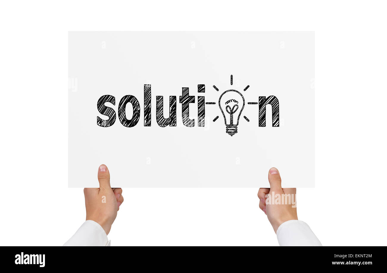 Solution symbol Cut Out Stock Images & Pictures - Alamy
