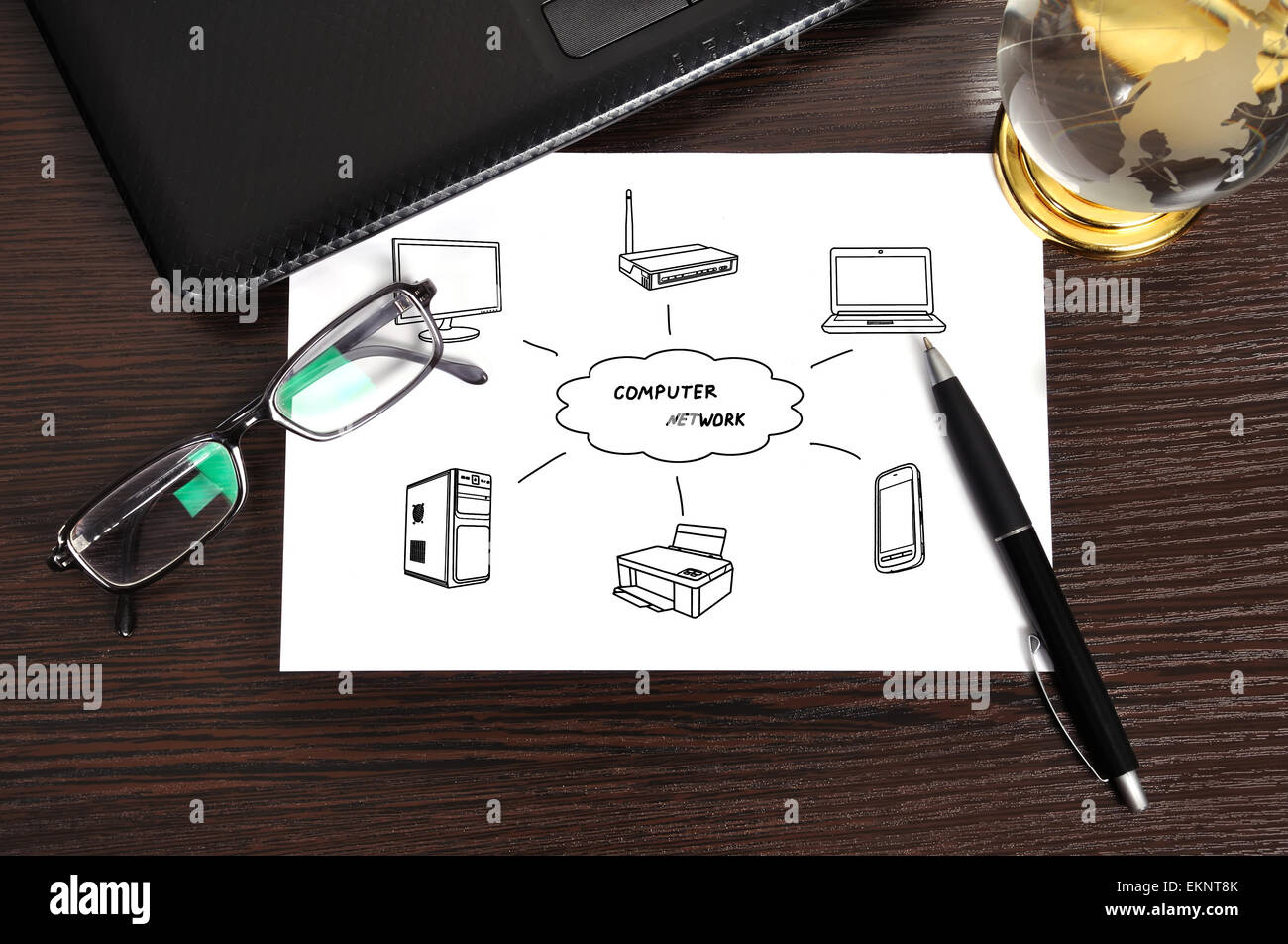 scheme computer network Stock Photo - Alamy