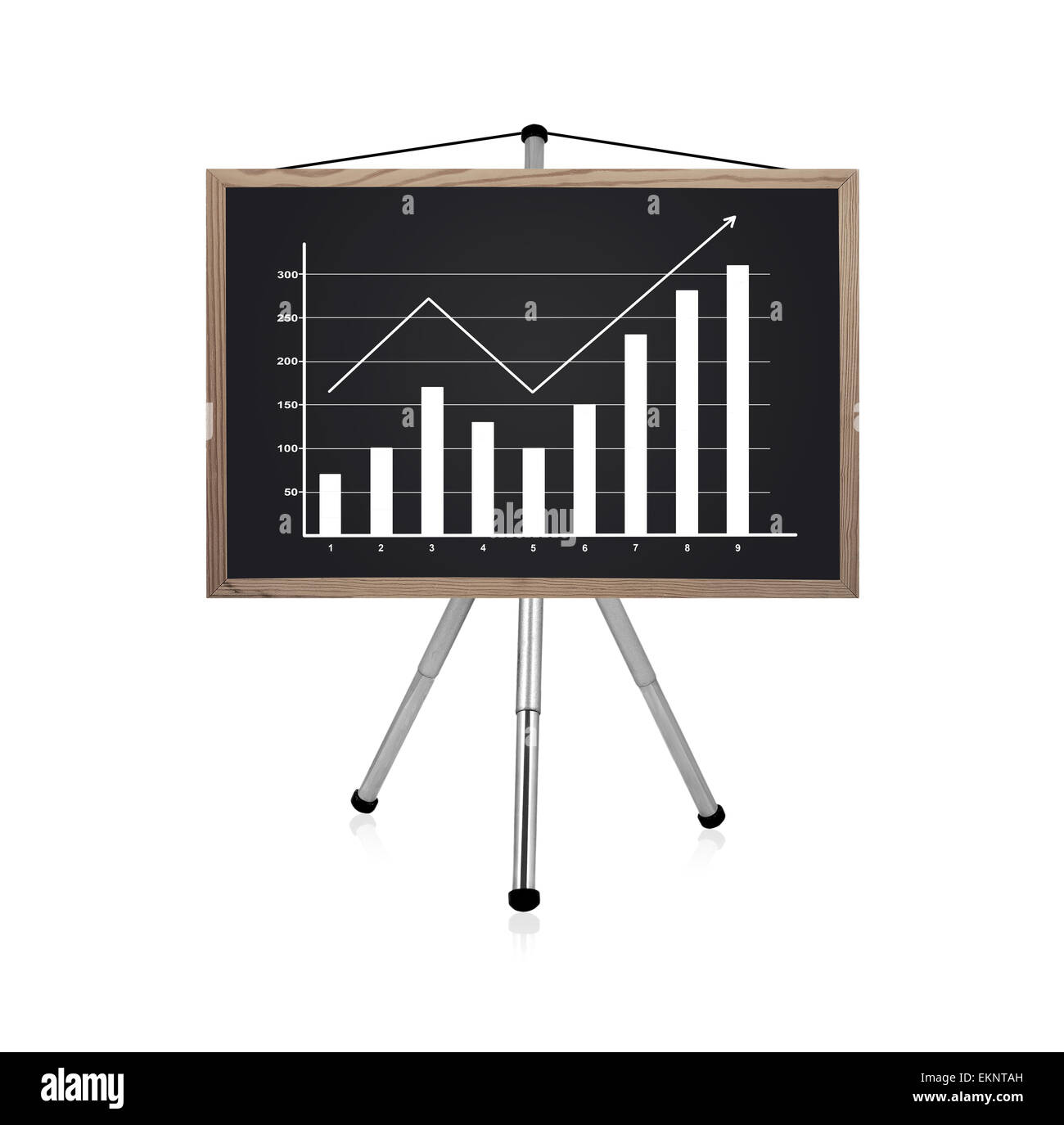 blackboard with chart Stock Photo - Alamy