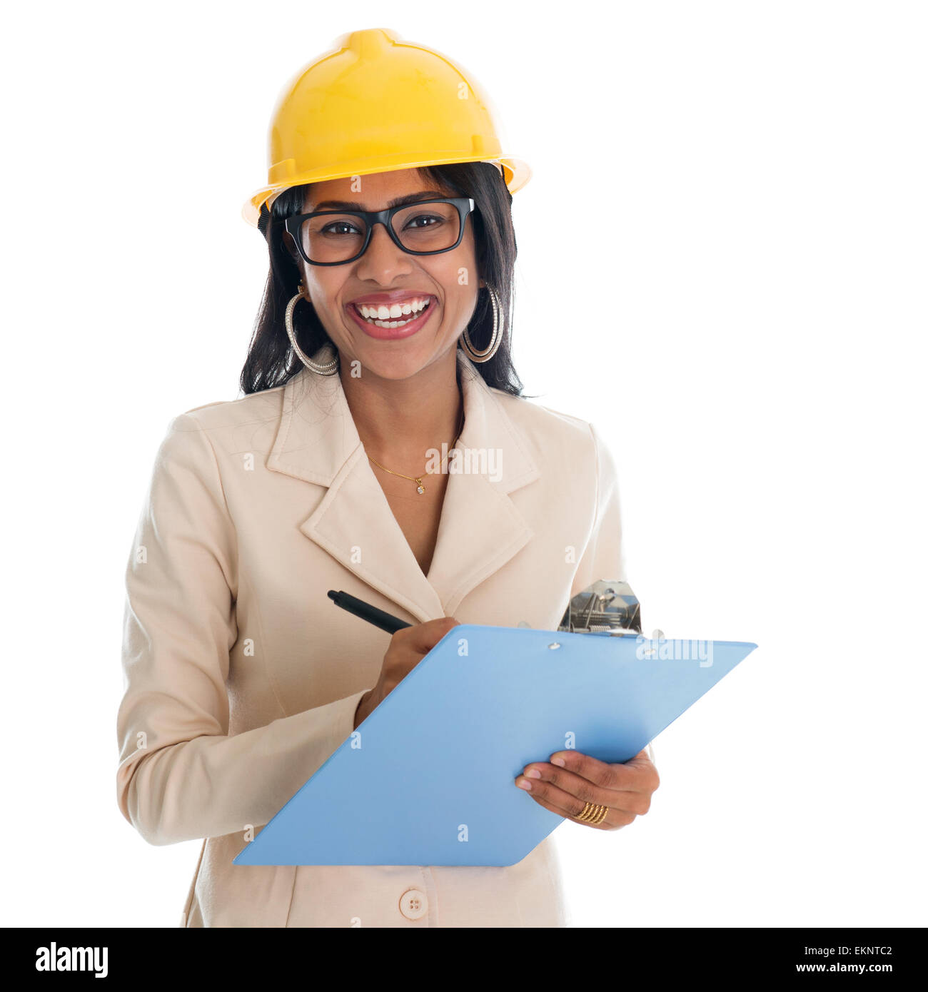 Indian female construction engineer Stock Photo - Alamy
