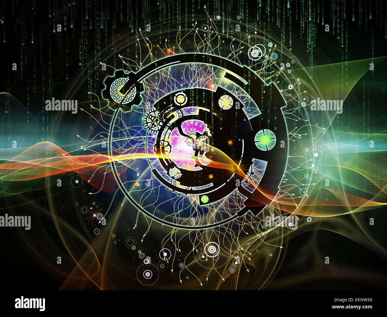 Digital Processing Design Stock Photo - Alamy