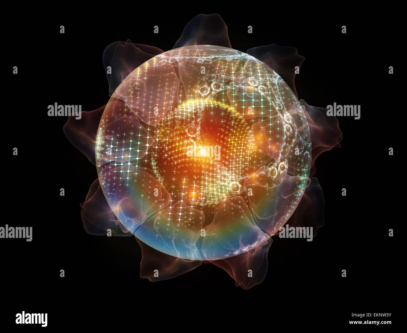 Fractal Sphere Composition Stock Photo - Alamy
