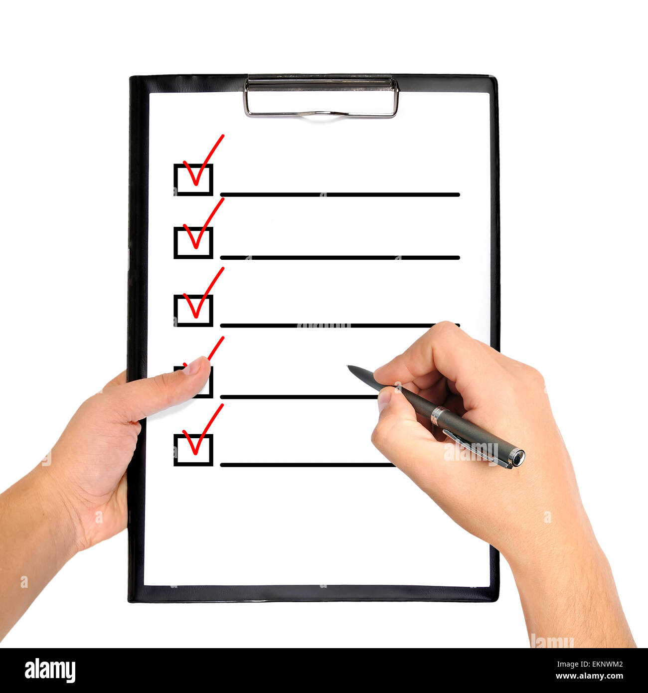 Checklist template hi-res stock photography and images - Alamy