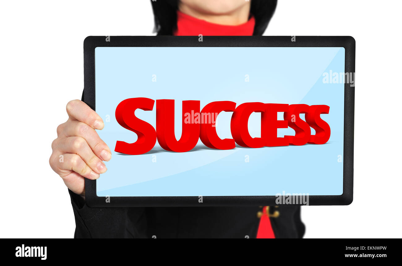 touch pad with success Stock Photo - Alamy