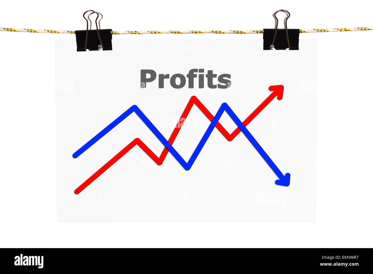 poster with profits Stock Photo - Alamy