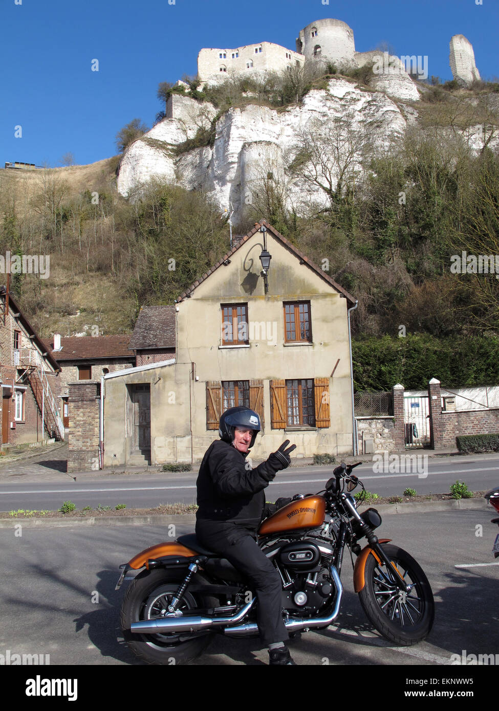 Les Andelys,Chateau Gaillard,Eure,Haute-Normandie,Seine river,France Stock Photo - Alamy
