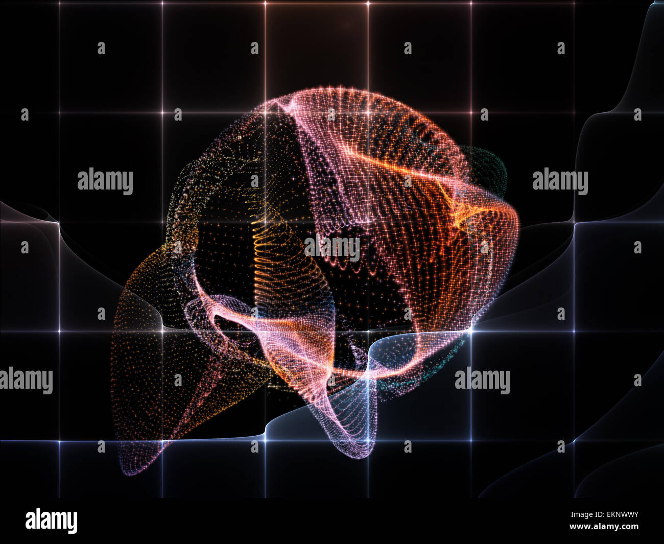 Metaphorical Particle Grid Stock Photo - Alamy