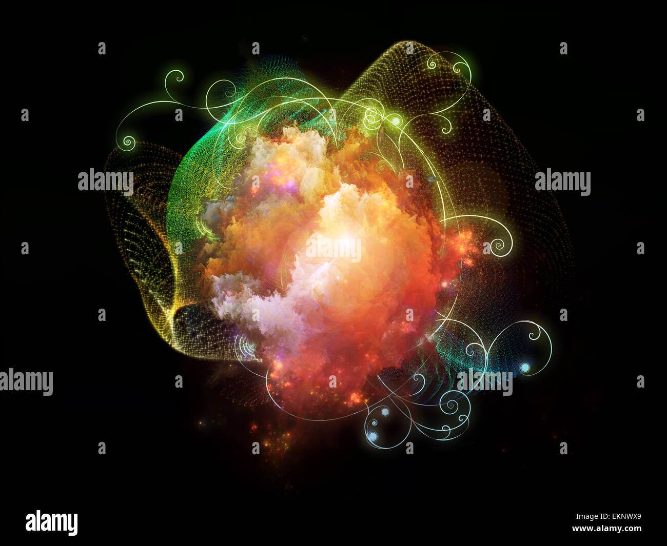 Colorful Design Nebulae Stock Photo - Alamy