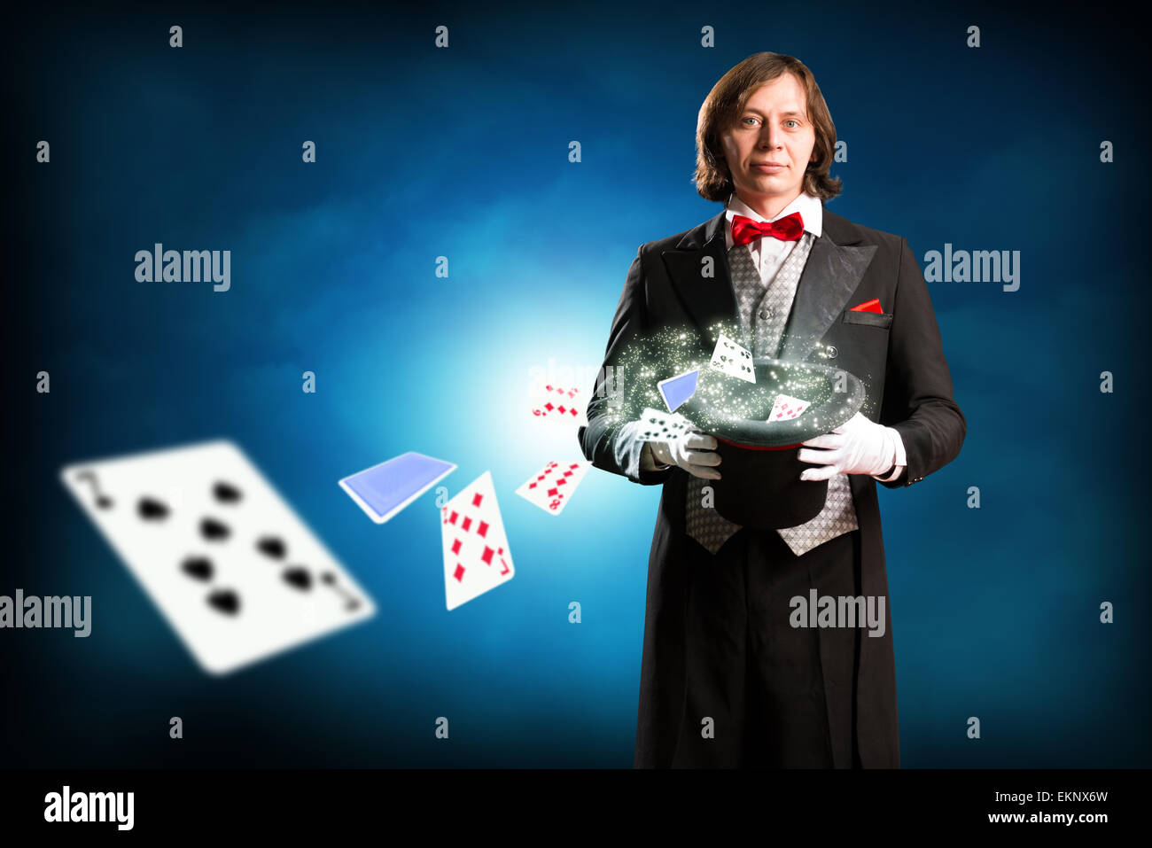 Magician holding magic wand hi-res stock photography and images - Alamy