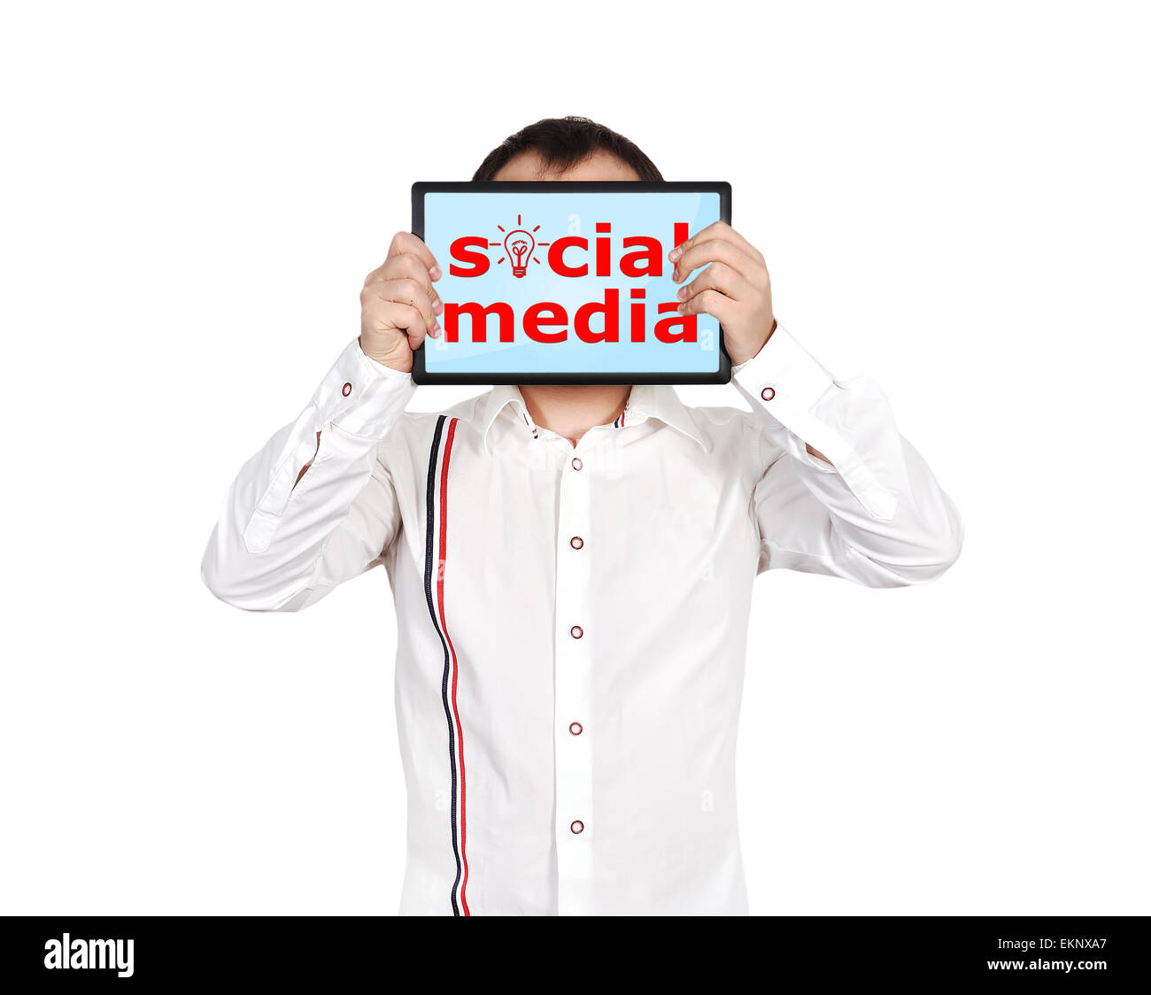 Social media design people tablet Cut Out Stock Images & Pictures - Alamy
