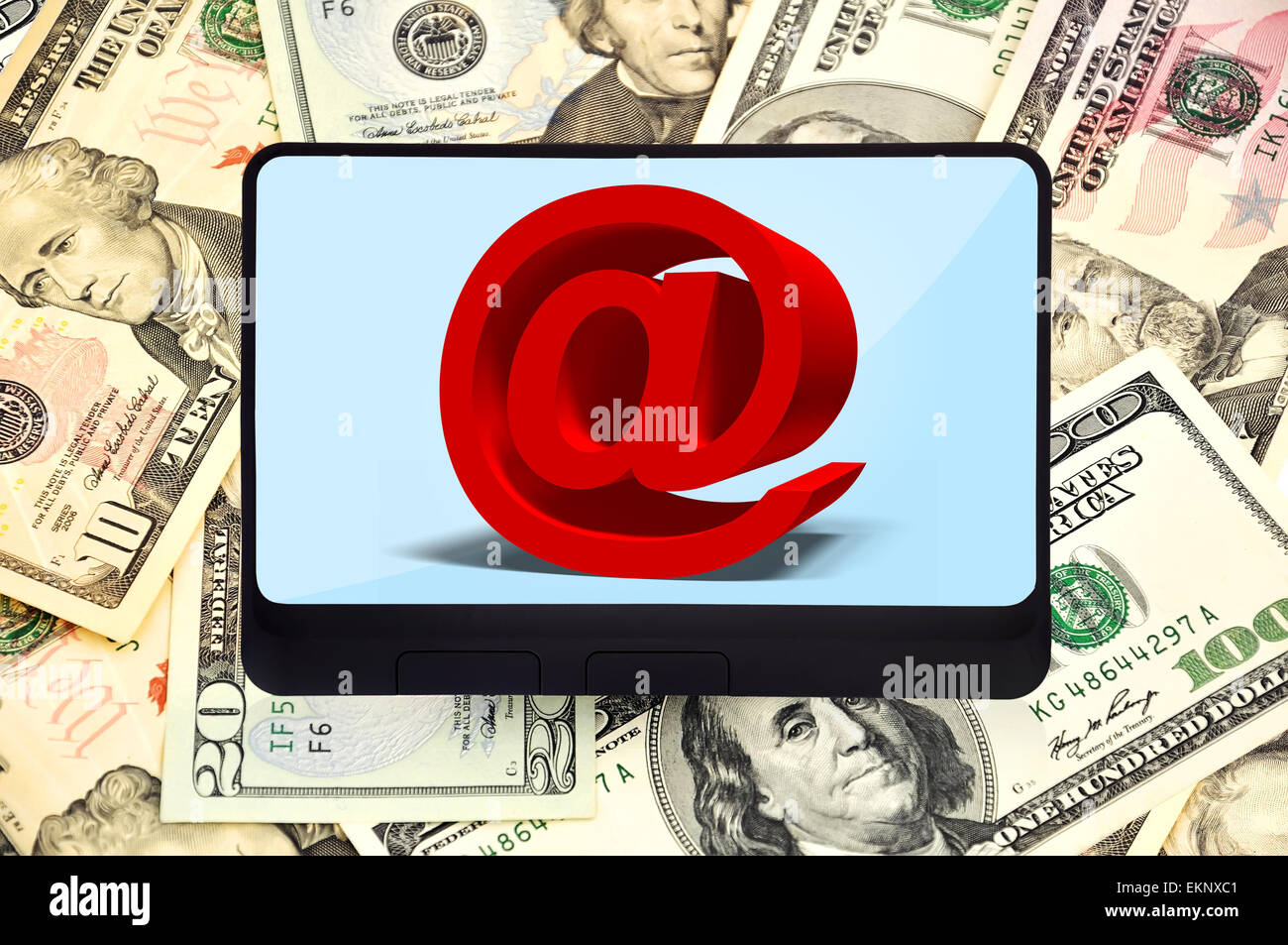 tablet with mail symbol Stock Photo - Alamy