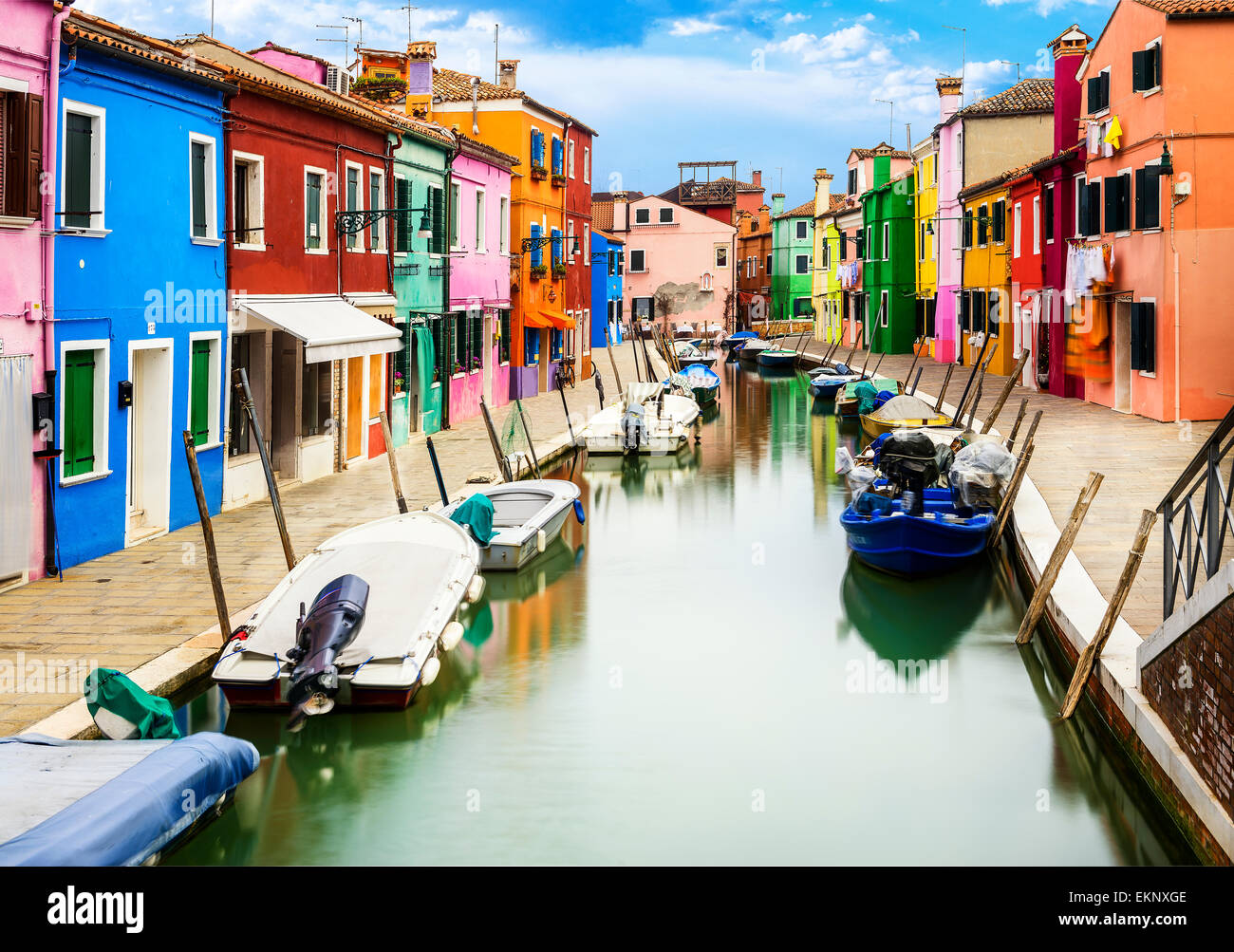 Burano village near Venise Stock Photo - Alamy