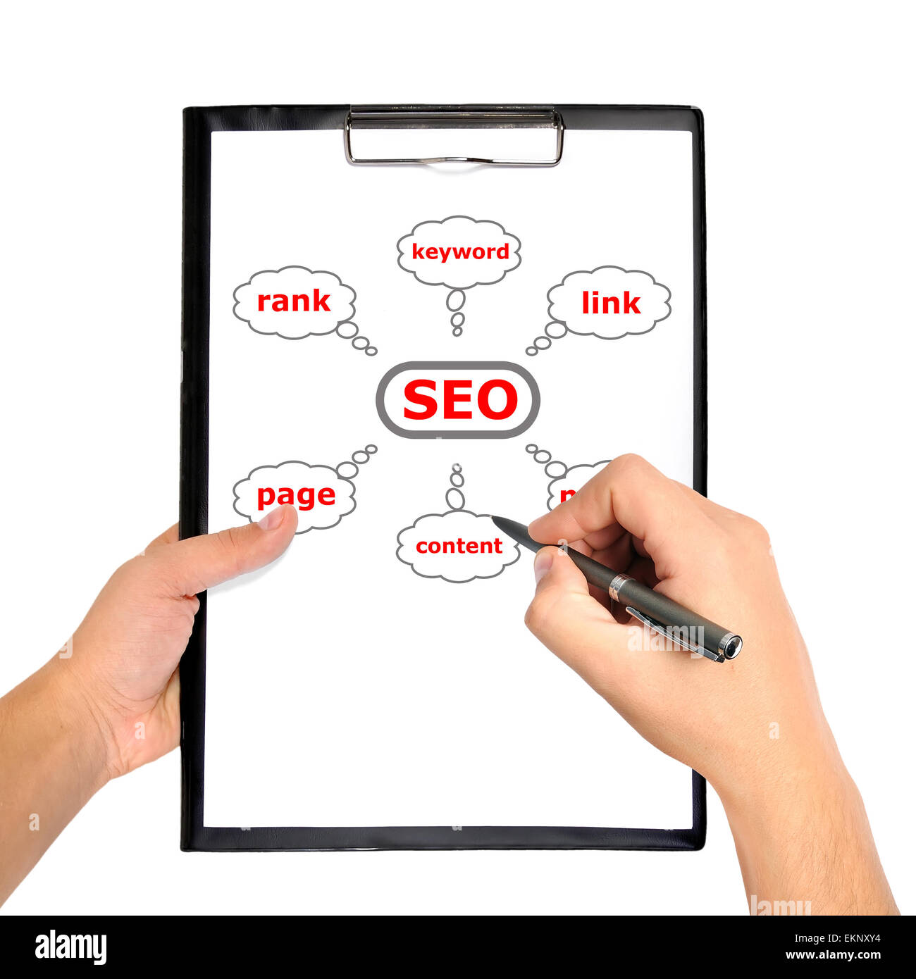 Hand drawing scheme seo hi-res stock photography and images - Alamy